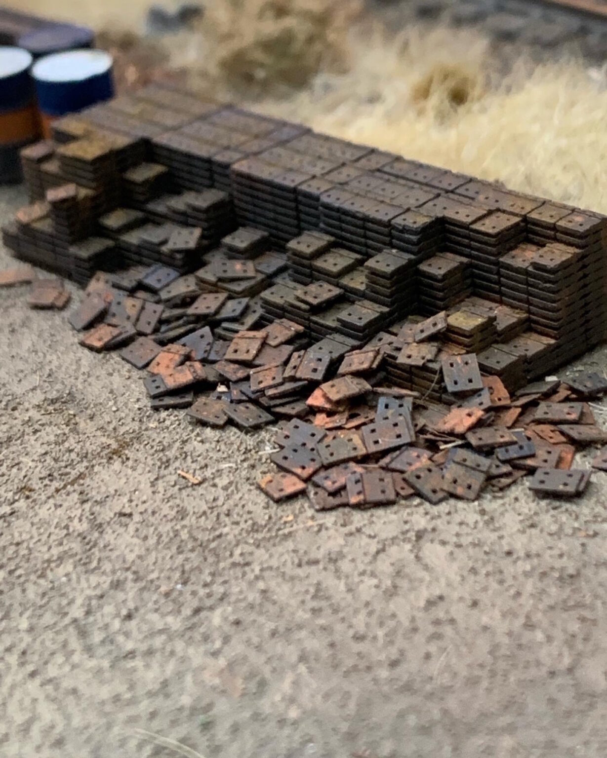 Assorted Tie Plates Bundles and Loose - Creates Pile - Images on ...